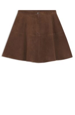 Hugo Suede A-line Skirt
