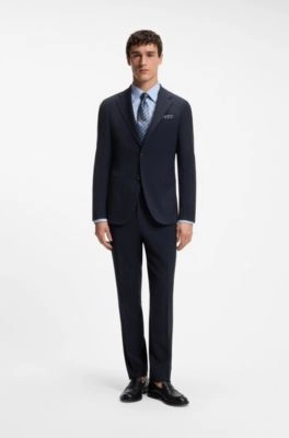 BOSS Slim-fit Pants In Virgin Wool And Silk