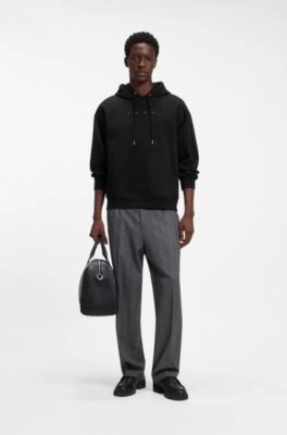 Hugo Oversized Logo Print Hoodie