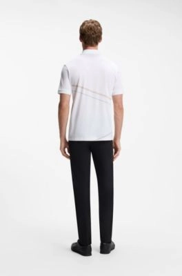 BOSS Pima Cotton Polo Shirt With Placed Print