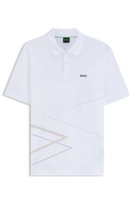 BOSS Pima Cotton Polo Shirt With Placed Print
