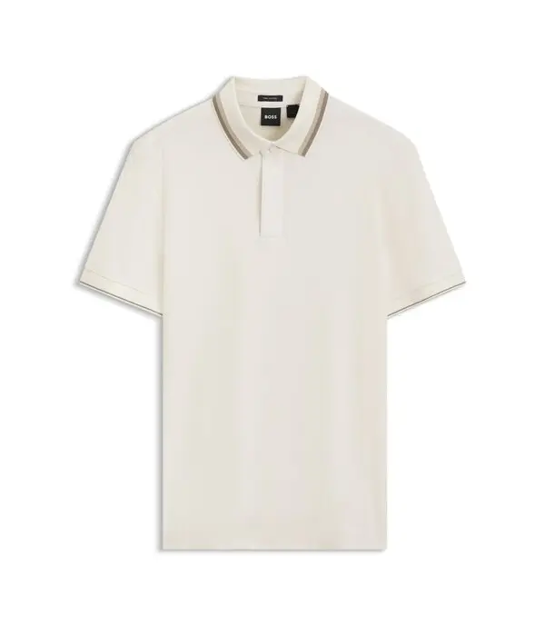 BOSS Regular-fit Polo Shirt In Structured Cotton Piqu