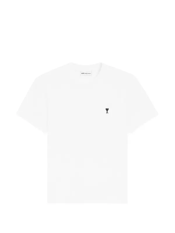 AMI Paris De Coeur Cotton T-shirt - White