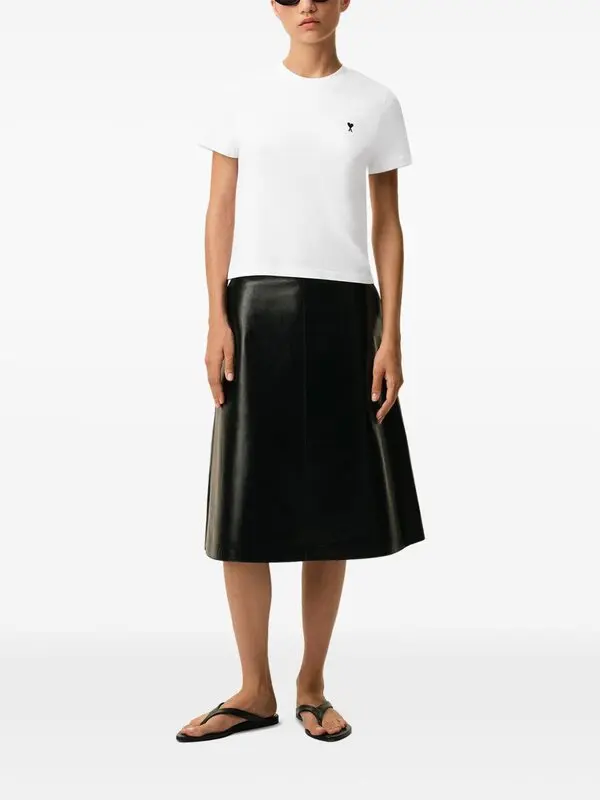 AMI Paris De Coeur Cotton T-shirt - White