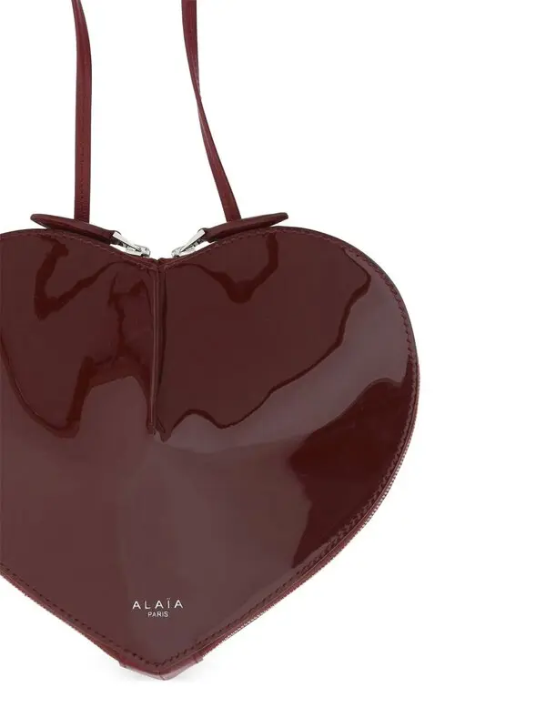 Alaïa Le Coeur Heart-shape Crossbody Bag - Red