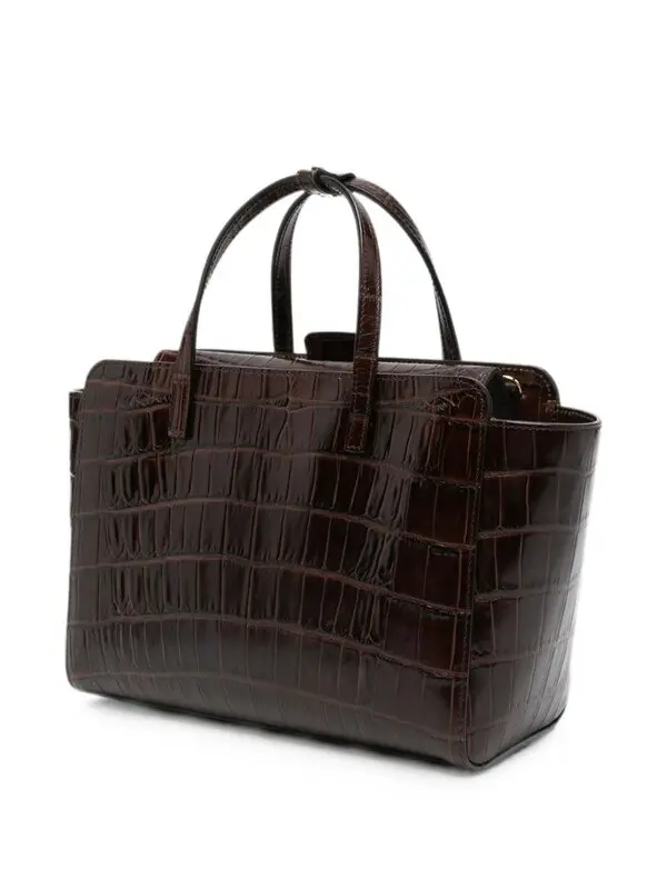 HIDESINS Medium Flap Leather Tote - Brown