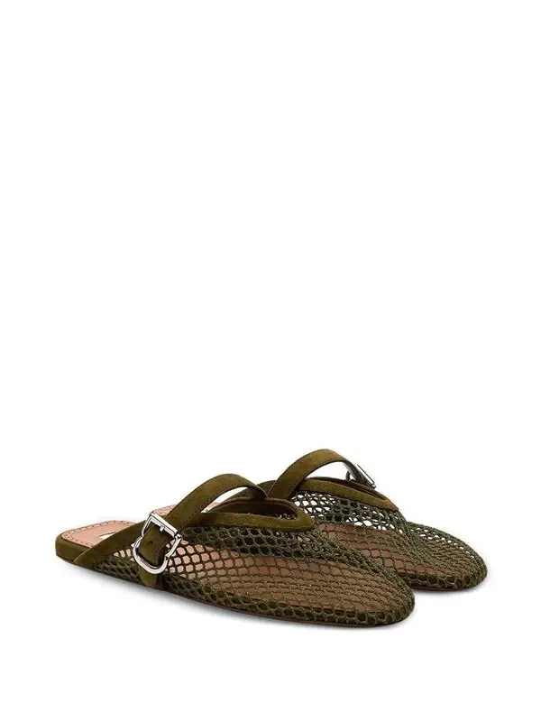 Alaïa Fishnet Slippers