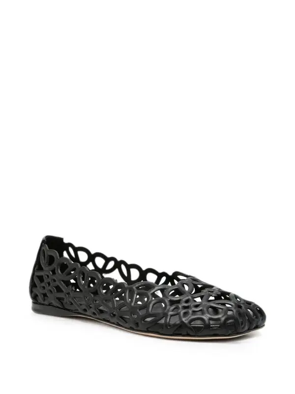 Loewe Petal Anagram Ballet Flats