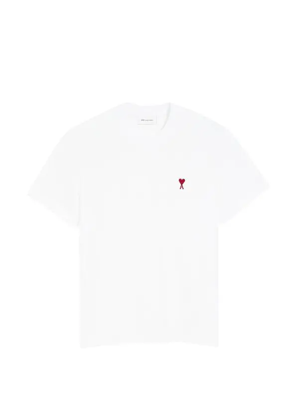 AMI Paris De Coeur Cotton T-shirt - White