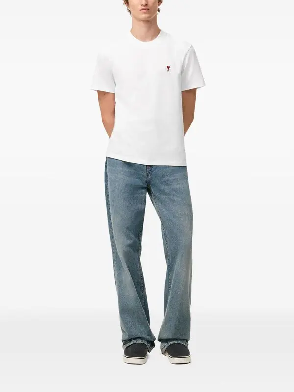 AMI Paris De Coeur Cotton T-shirt - White