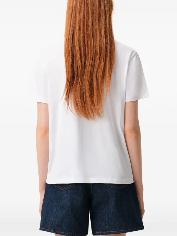 AMI Paris De Coeur Cotton T-shirt - White