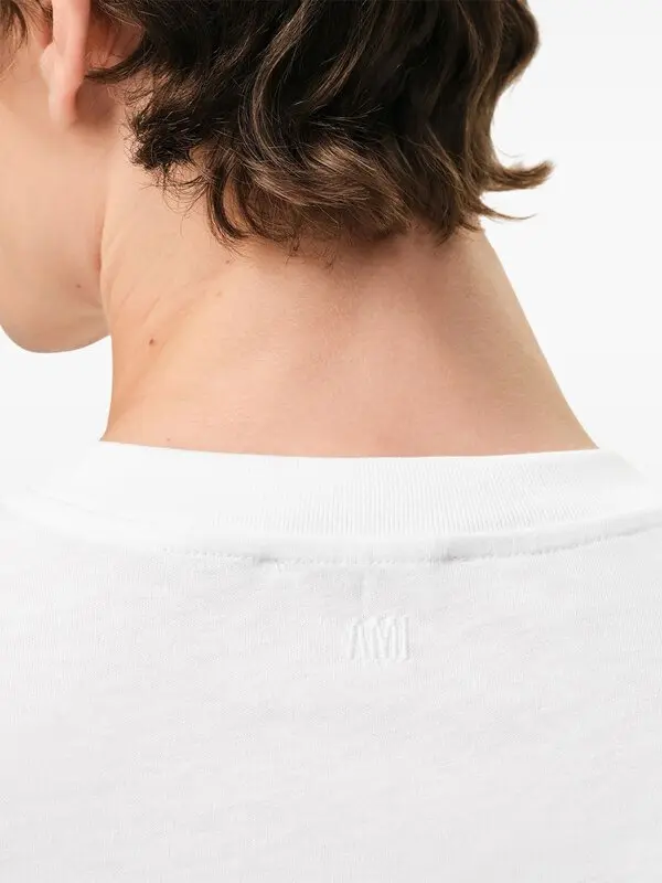 AMI Paris De Coeur Cotton T-shirt - White