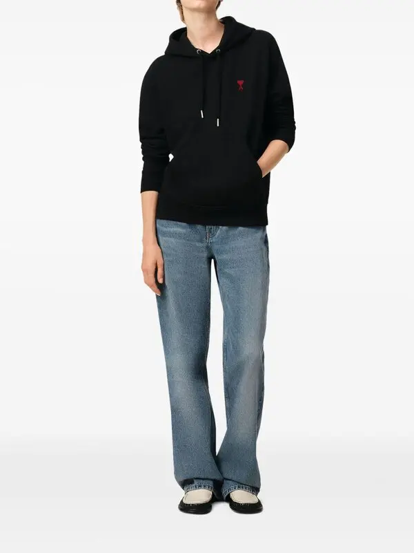 AMI Paris De Coeur Cotton Hoodie
