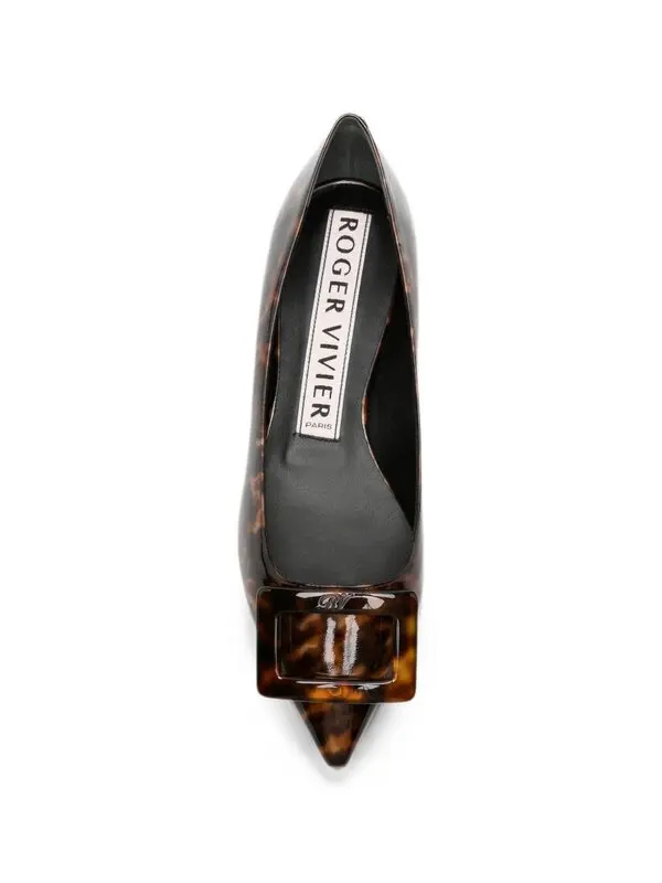 ROGER VIVIER Gommettine Patent Leather Ballet Flats