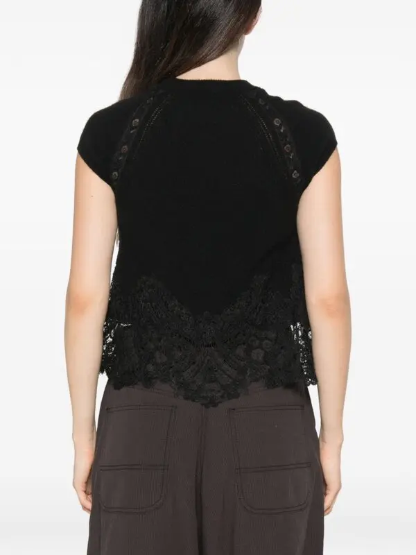 Ermanno Scervino Cashmere Lace Top