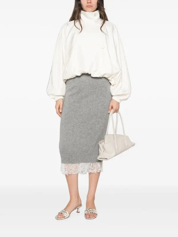 Ermanno Scervino Cashmere Midi Skirt