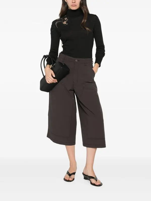 Ermanno Scervino Wool Turtle-neck Sweater - Black
