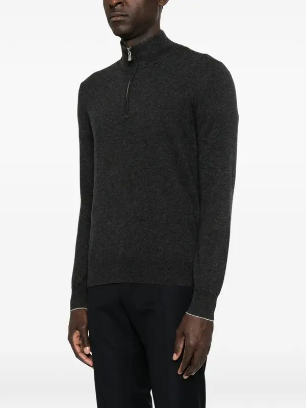Brunello Cucinelli Cashmere Turtle-neck Sweater - Grey