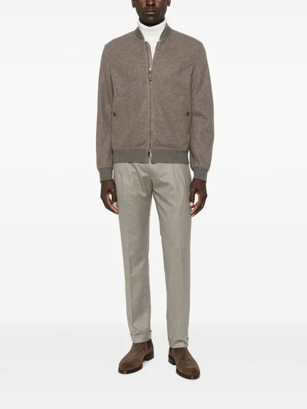 Brioni Cashmere Bomber Jacket