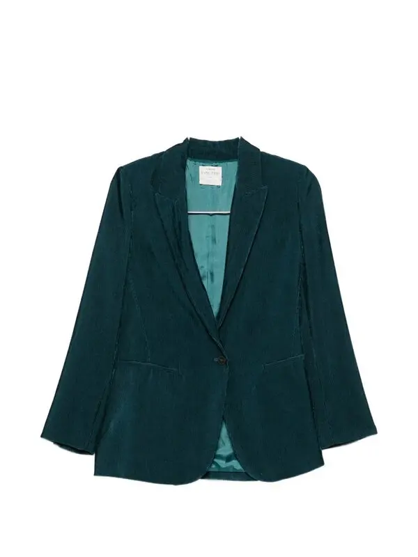 FORTE_FORTE Velvet Single-breasted Jacket