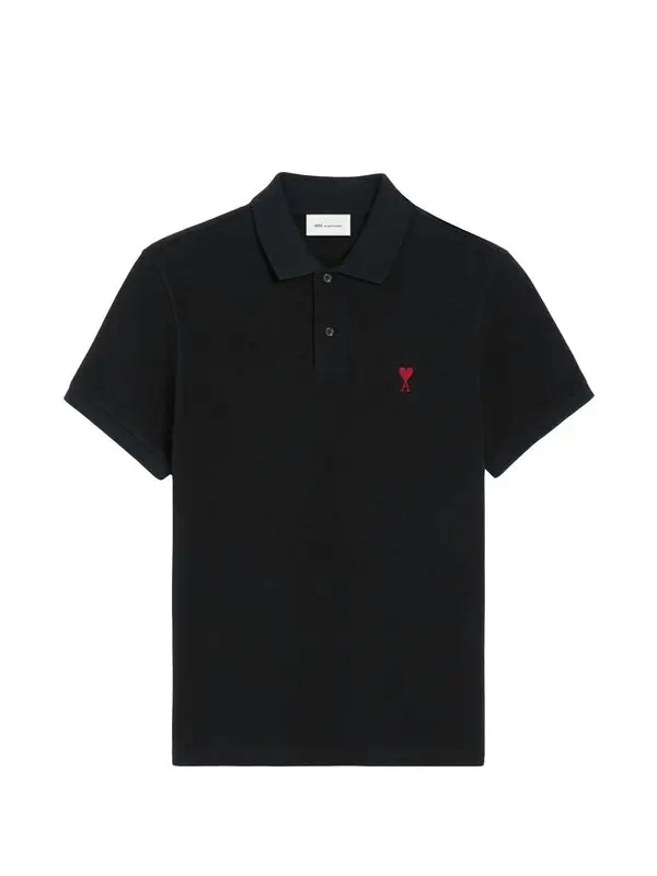 AMI Paris De Coeur Cotton Polo Shirt