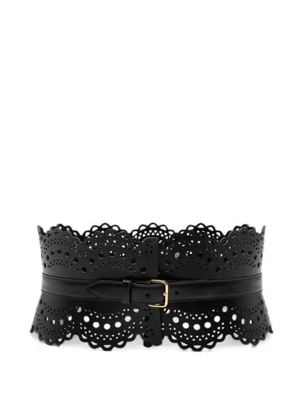 Alaïa Vienne Bustier Belt - Black
