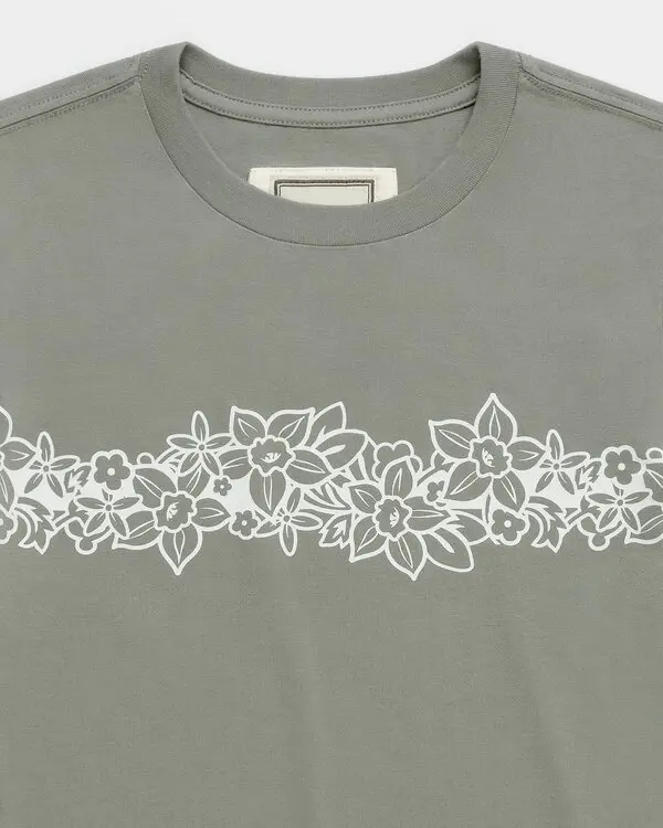 ROXY X MADHAPPY Shrunken Graphic Tee
