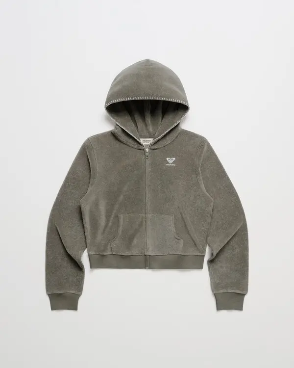 ROXY X MADHAPPY Terry Shruken Full Zip Jacket