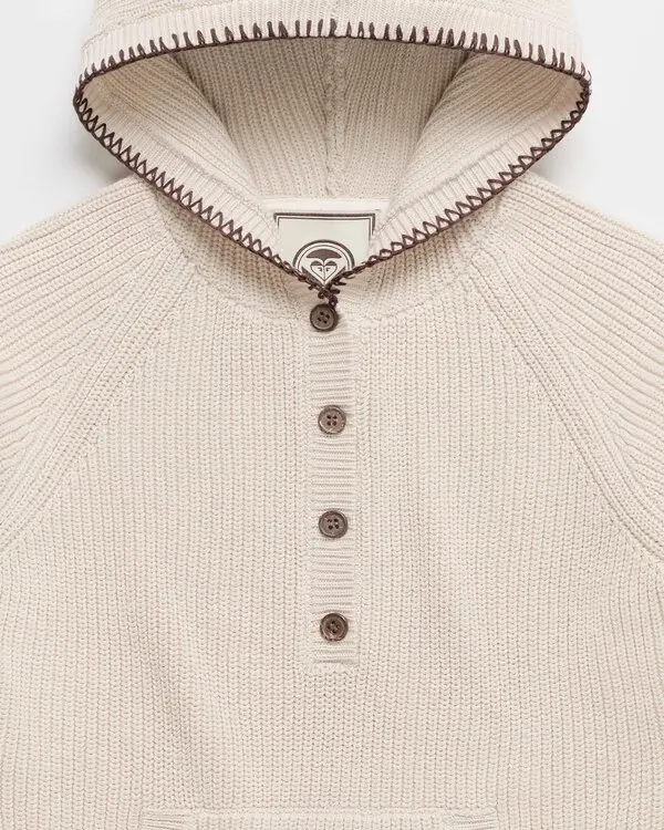 ROXY X MADHAPPY Shrunken Ribbed Hoodie