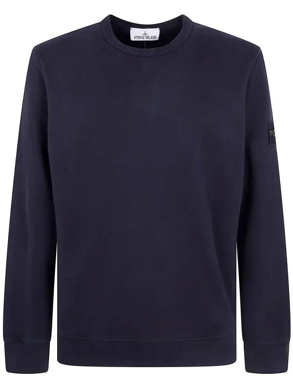 Stone Island Sweatshirt Round Neck - Black