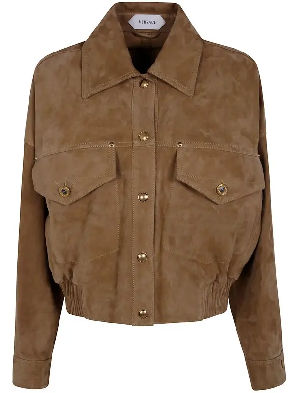 Versace Jacket Suede Effect Leather "blouson