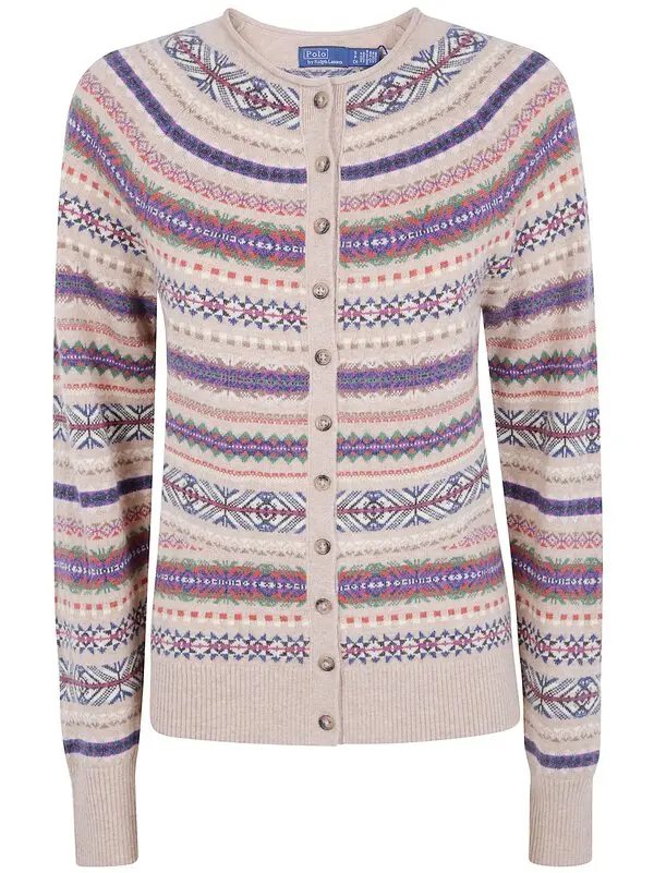 Polo Ralph Lauren Fair Isle Knit Wool Cardigan