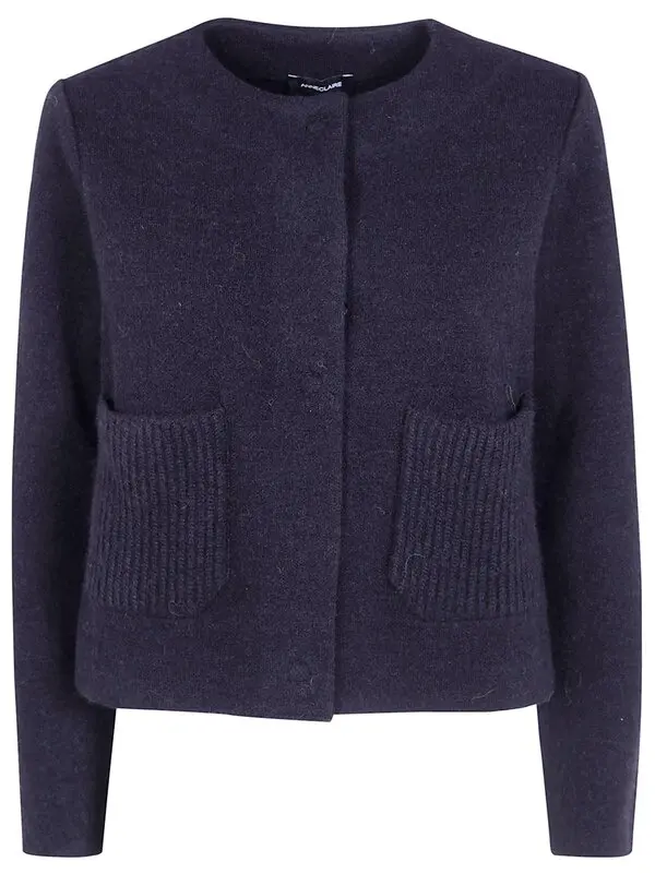 ANNECLAIRE Jacket Knitted 'round Neck