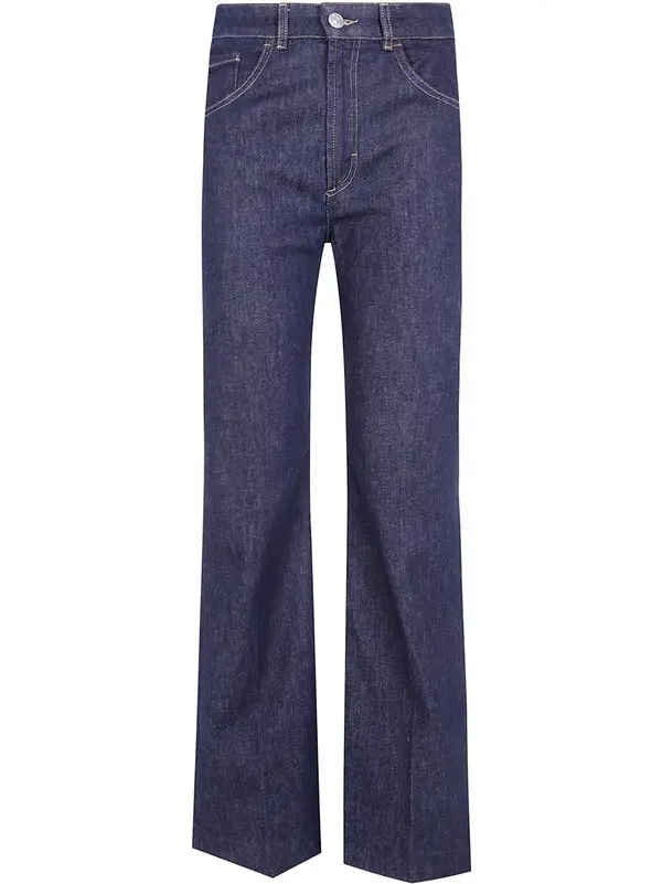 Seventy Jeans Wide Leg "cashmere Blend Wide Leg Denim