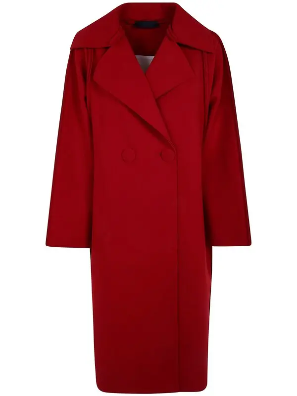 MARIA CALDERARA Coat Double Breasted "w906n.3 3 Ruby