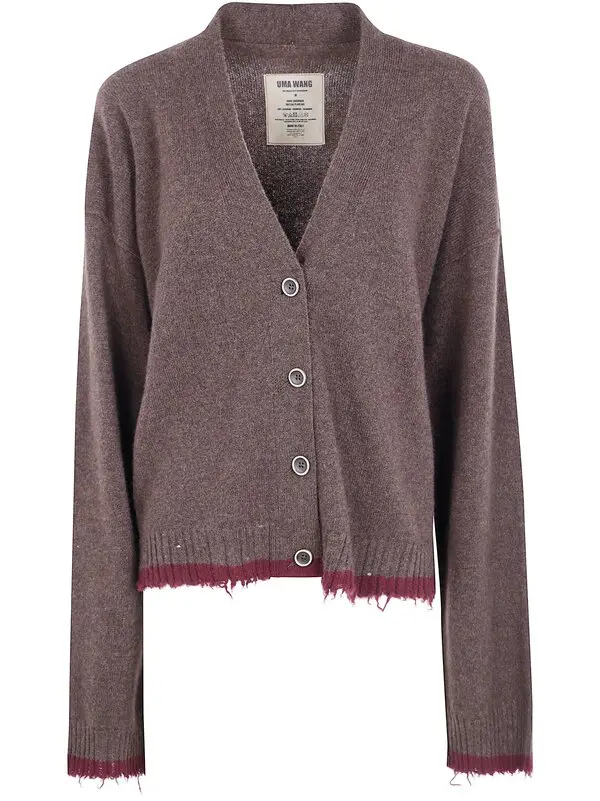 UMA WANG Sweater 100% Cashmere "over Cardigan