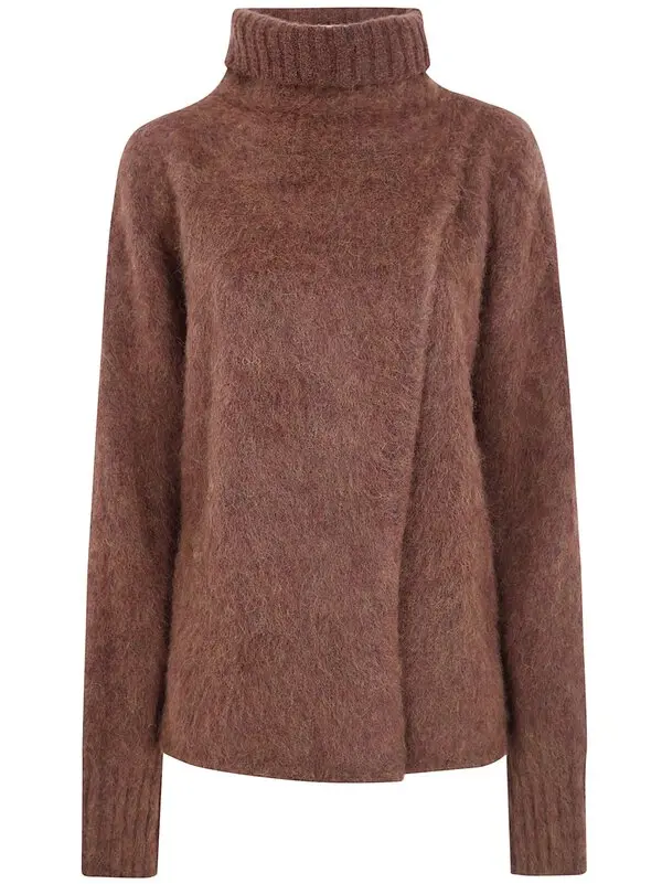 UMA WANG Top High Neck "uw240 Mustard