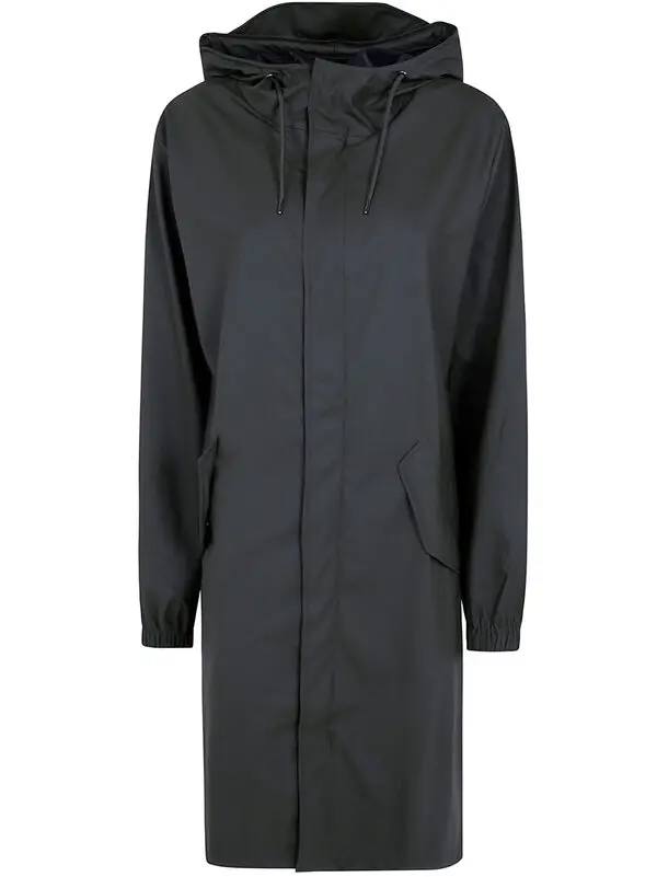 Rains Coat Hooded "fishtail - Green