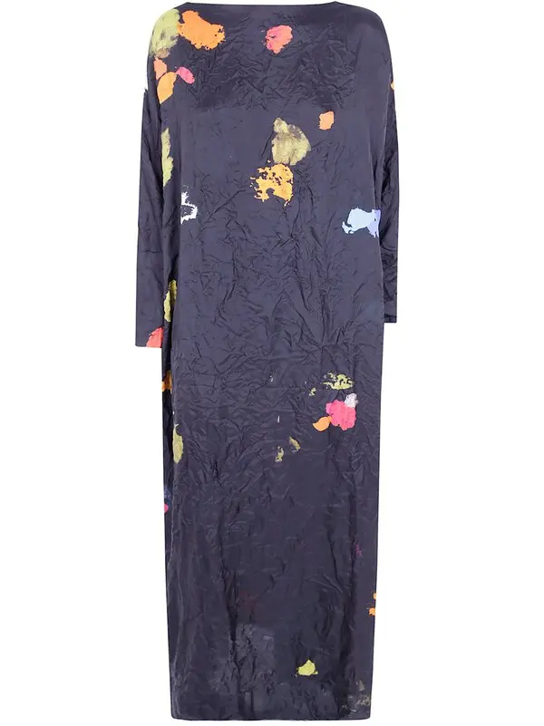 DANIELA GREGIS Floral Print Silk Dress - Multi