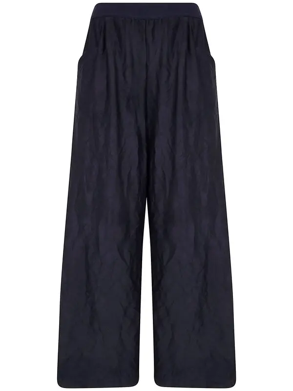MARIA CALDERARA Faux Suede Textured Trousers