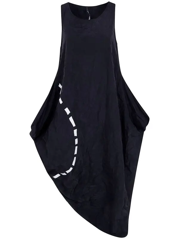 MARIA CALDERARA Embroidered Taffeta Dress