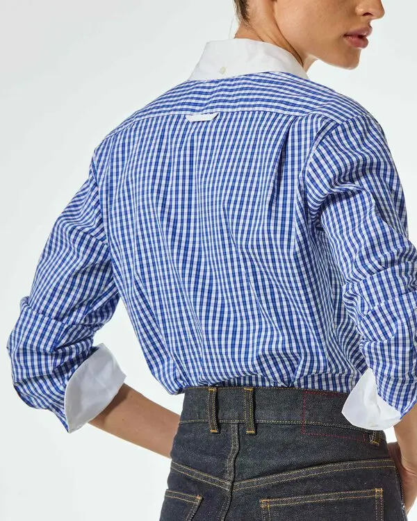 Serena Bute Cotton Johnny Shirt - Blue