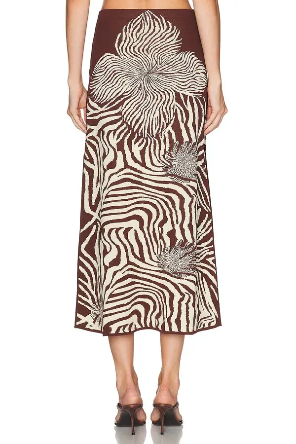 Alexis Jazlyn Skirt In Brown