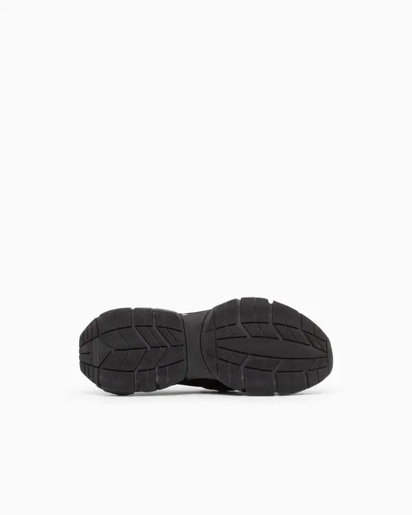 Giorgio Armani Velvet Slip-on Loafers With Leather Lining And Rubber Sole