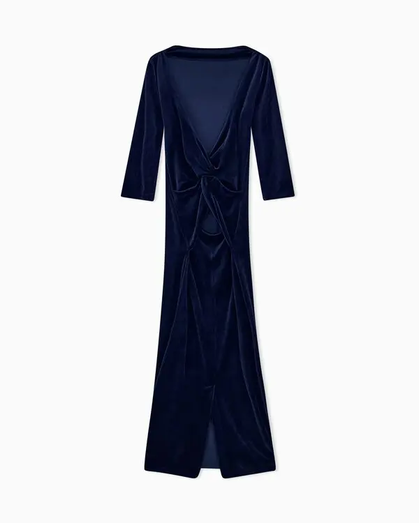 Giorgio Armani Shiny Chenille Midi Dress