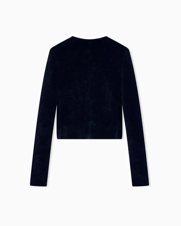 Giorgio Armani Chenille Zip-up Blazer Jacket