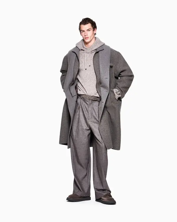 Giorgio Armani Oversized Alpaca And Wool Knit Hoodie