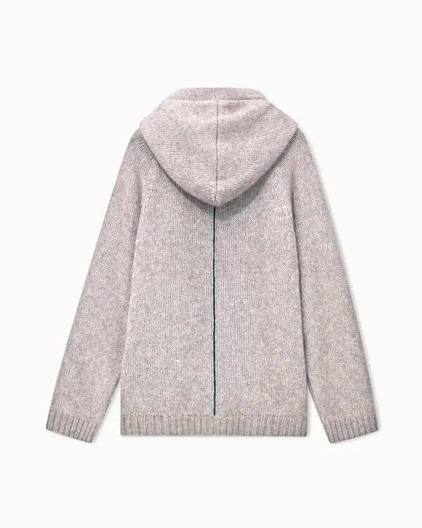 Giorgio Armani Oversized Alpaca And Wool Knit Hoodie