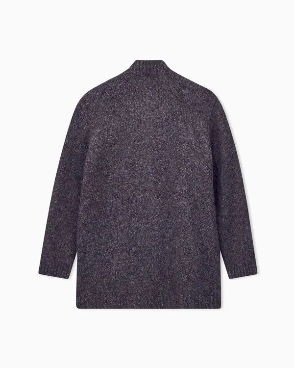 Giorgio Armani Blazer Oversized Plain Knit In Cashmere And Silk