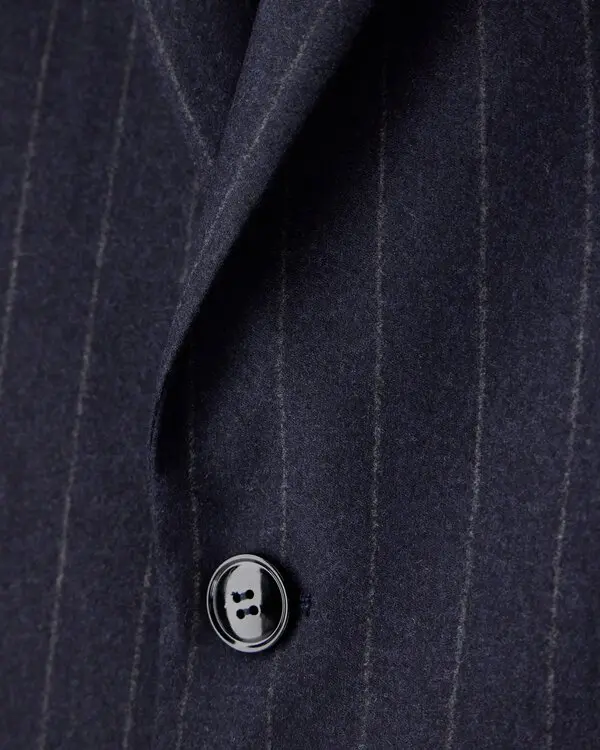 Giorgio Armani Slim-fit Single-breasted Suit In Pinstripe Flannel Soho